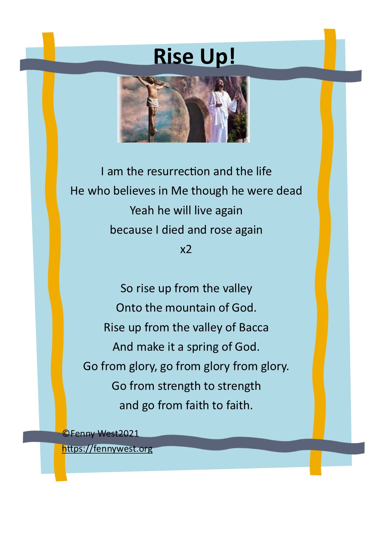 Rise Up! ( by Fenny West) | inspiration4generations